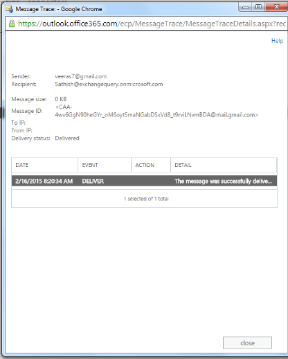 Steps to perform a extended message trace in Office 365 | EzCloudInfo