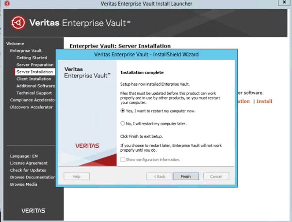 Performing Veritas Enterprise Vault Upgrade for Exchange Environment ...