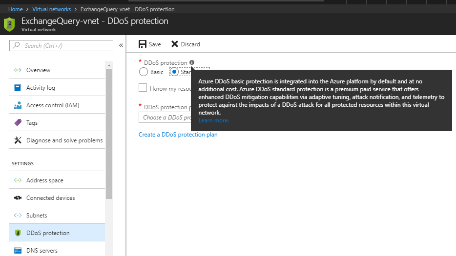 Enable Azure DDOS Protection and its features | EzCloudInfo