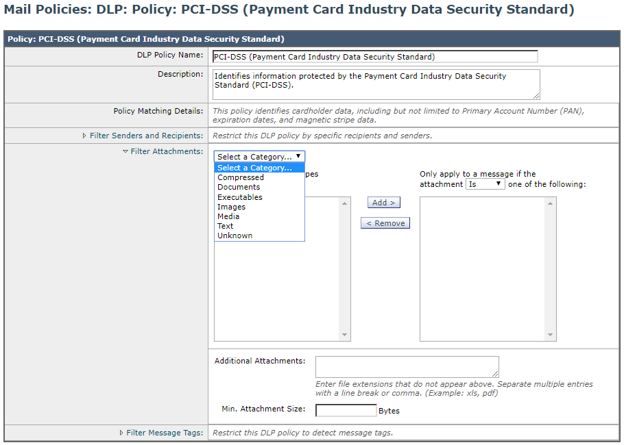 Enable DLP for outgoing emails in Cisco Iron Port | EzCloudInfo