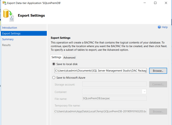 Migrate onpremise SQL DB to the Azure SQL Database | EzCloudInfo