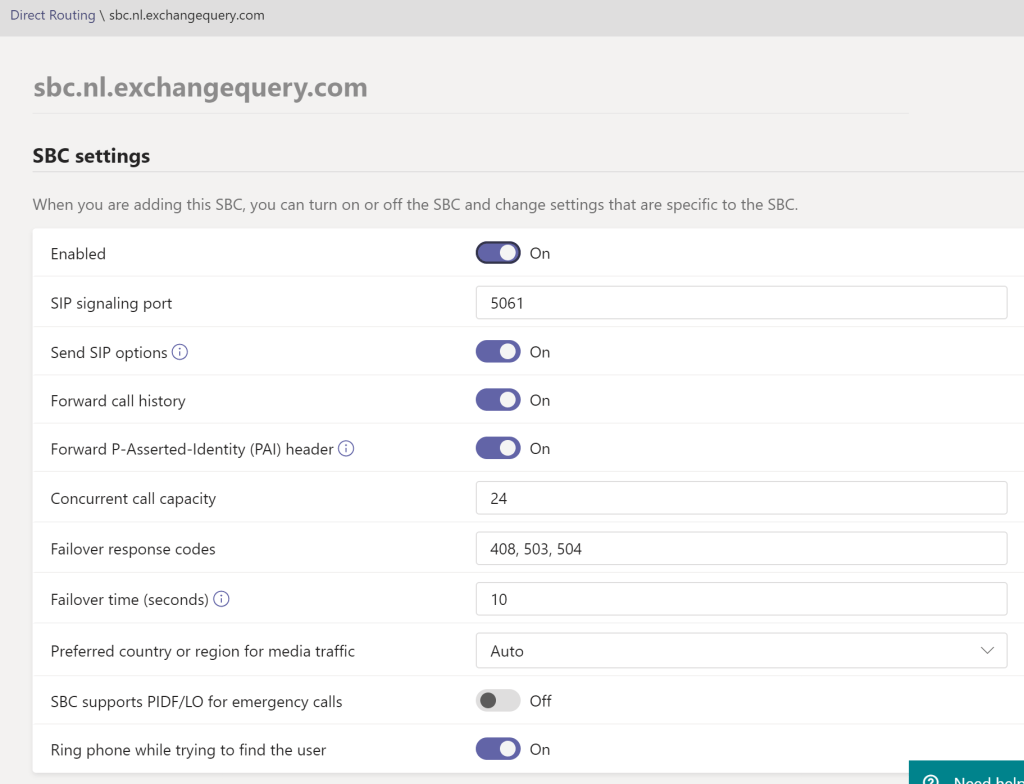 Part 2 – Configure AudioCodes SBC for Microsoft Teams Direct Routing ...