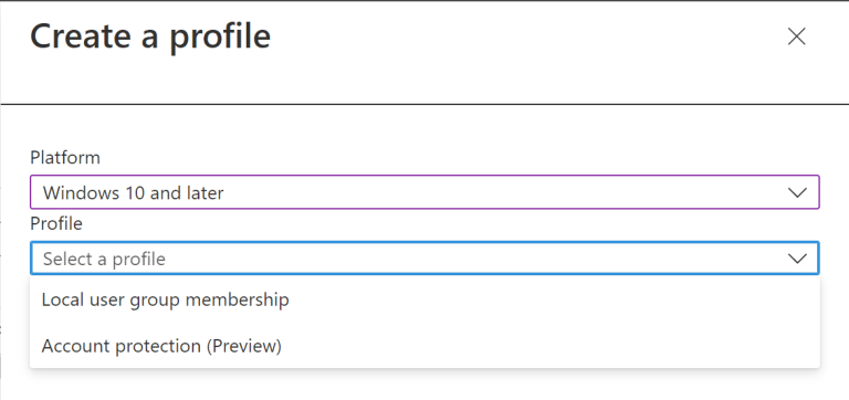 Utilize Intune endpoint security policies for Account Protection in ...