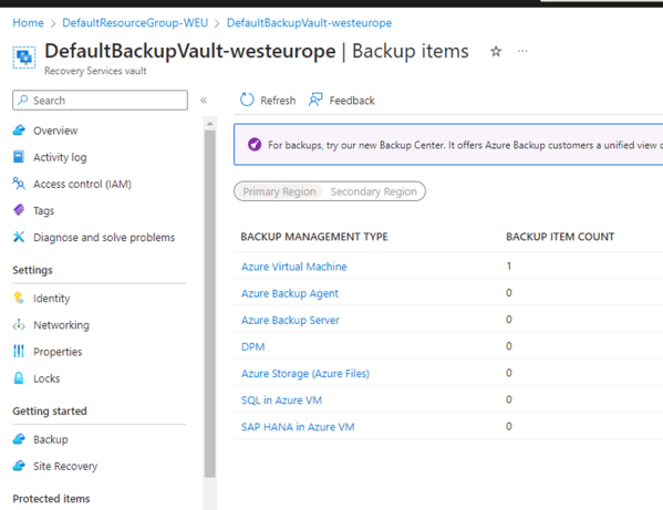 Make use of the Azure Recovery Services Vault Backup to restore your ...
